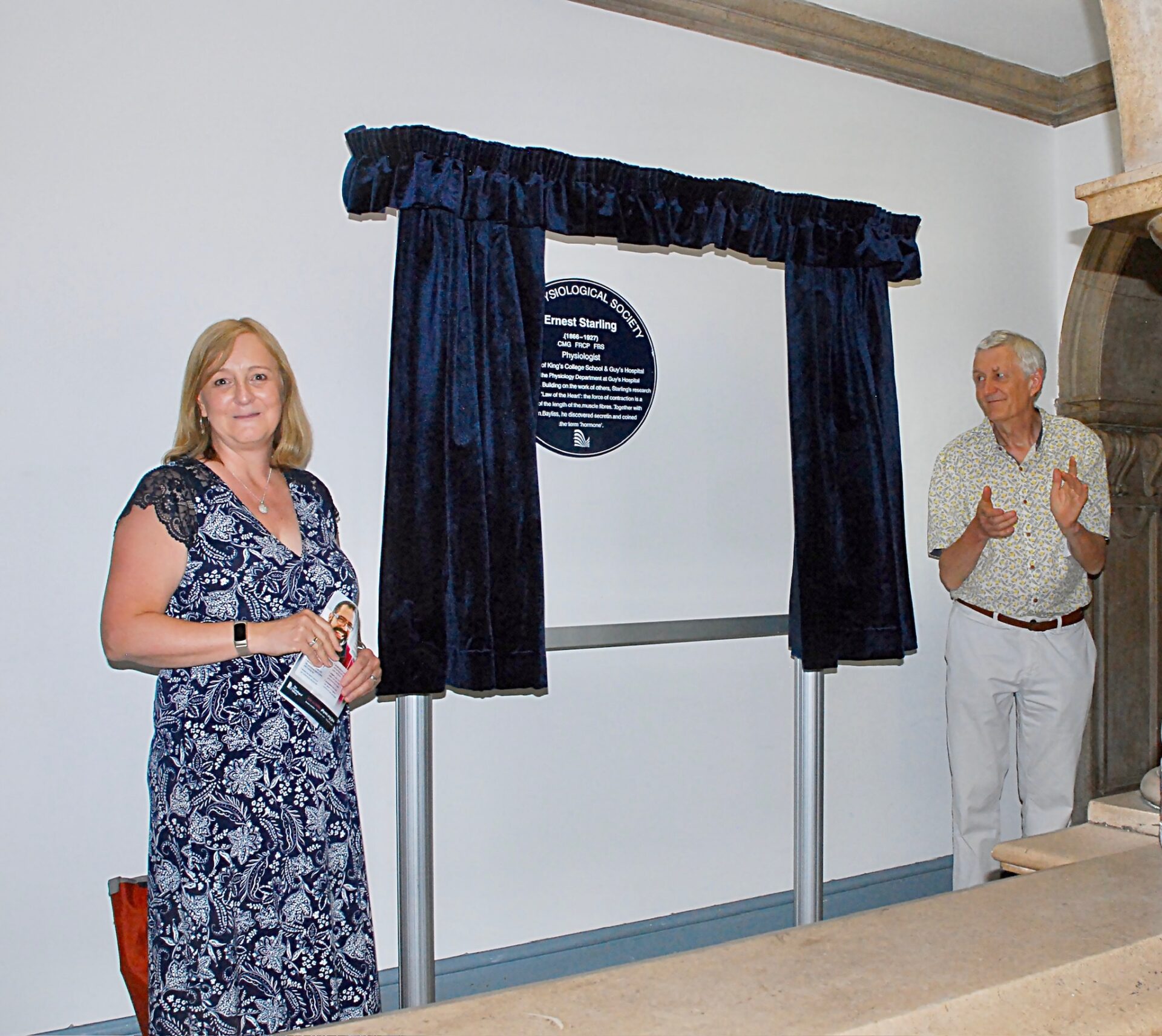 The Physiological Society Honours Ernest Starling with Blue Plaque ...